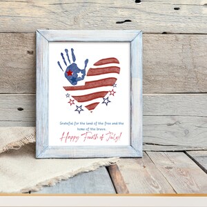 Flag 4th of July Handprint Craft - 4th of July Independence Day USA ...