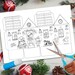 Christmas Paper House Craft: Printable Coloring Activity (digital ...