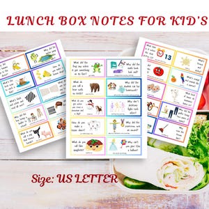 Printable Lunchbox Notes for Kids and Tweens/lunchbox Jokes for Kids/50 ...