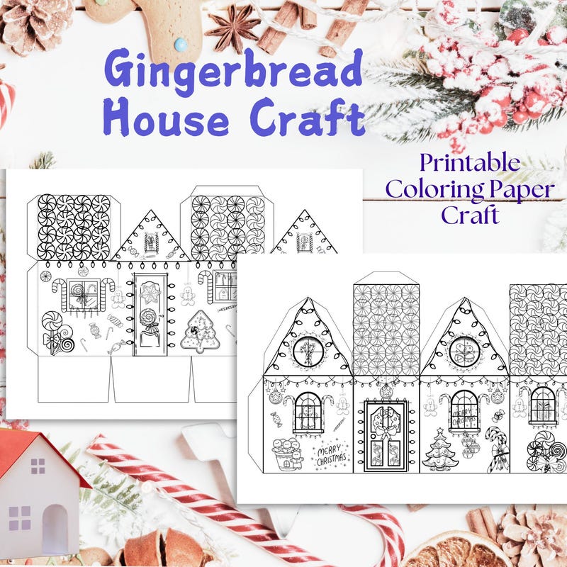Cardboard Gingerbread House - Etsy