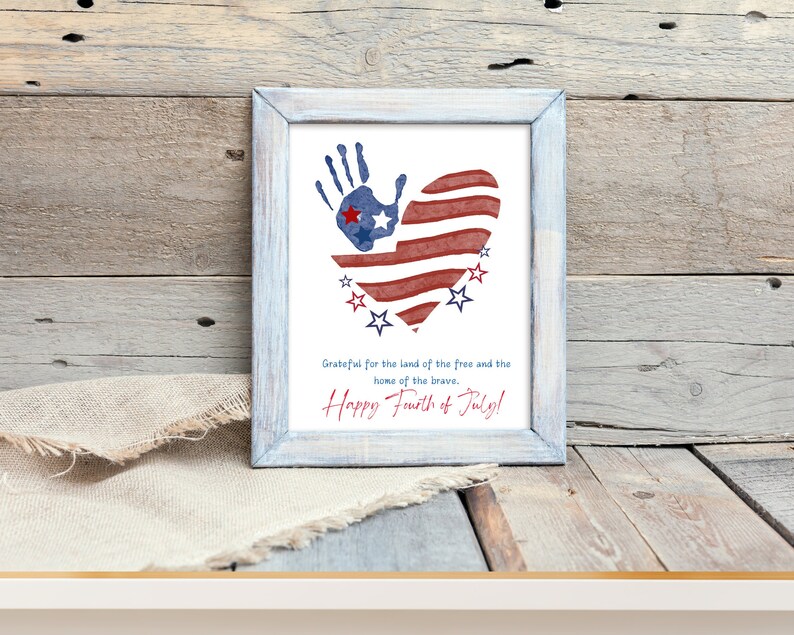 Flag 4th of July Handprint Craft - 4th of July Independence Day USA ...