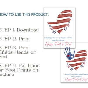 Flag 4th of July Handprint Craft - 4th of July Independence Day USA ...