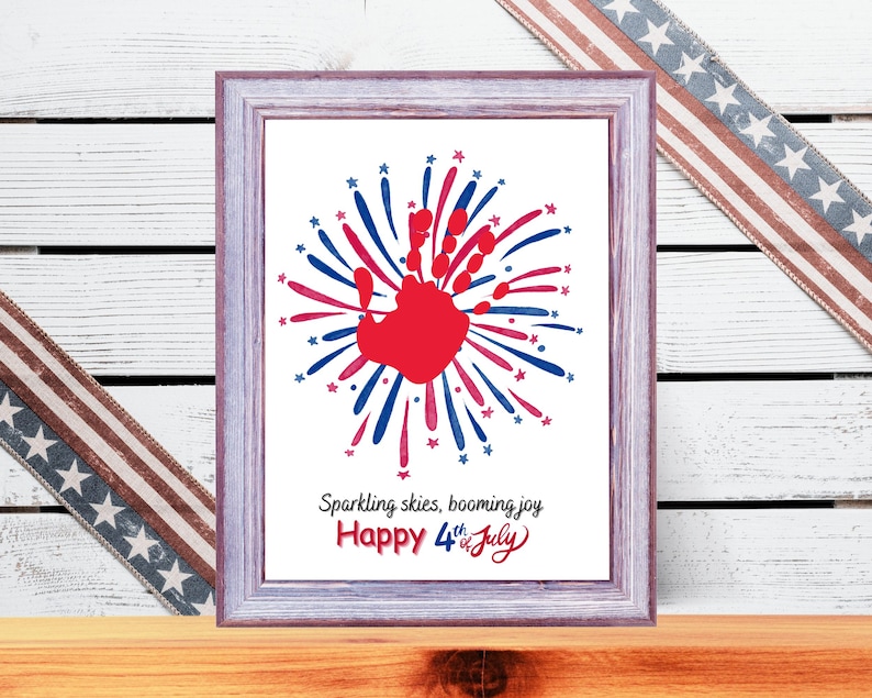 4th of July Handprint Art: Patriotic Keepsake Craft - 2026 Printable ...
