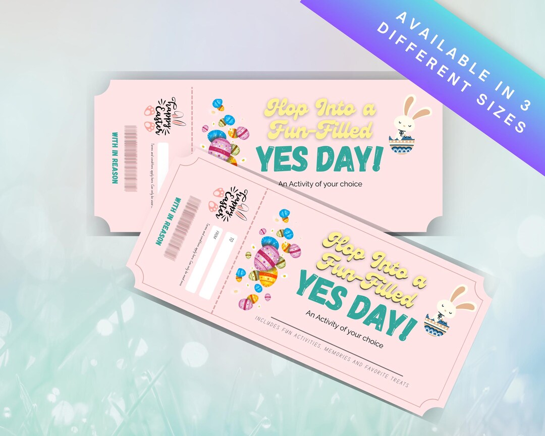 Printable Easter Egg Coupons for Kids/easter Egg Fillers/easter Egg ...
