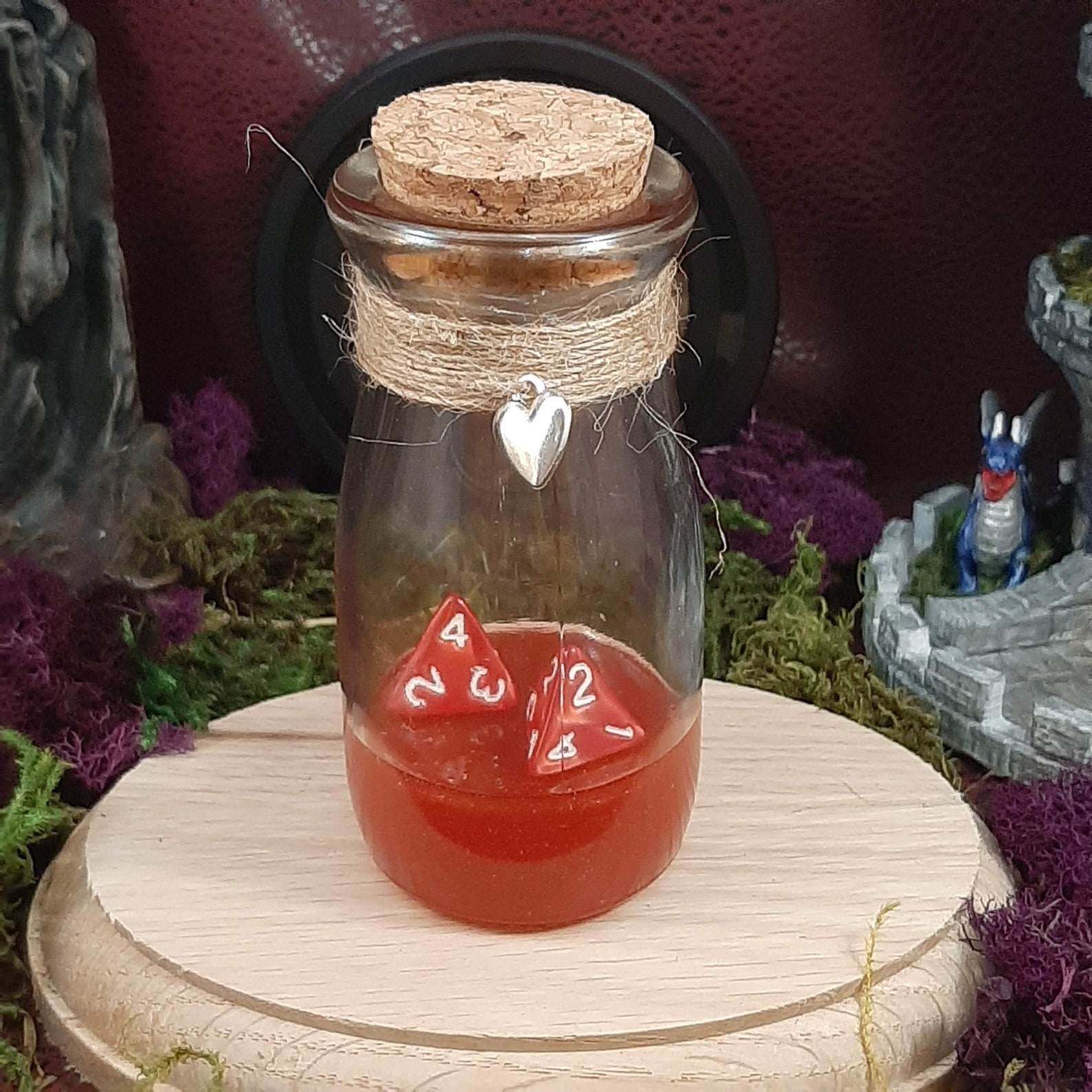 Potion of Healing D&D DND Cute Handmade Red Silver | Etsy