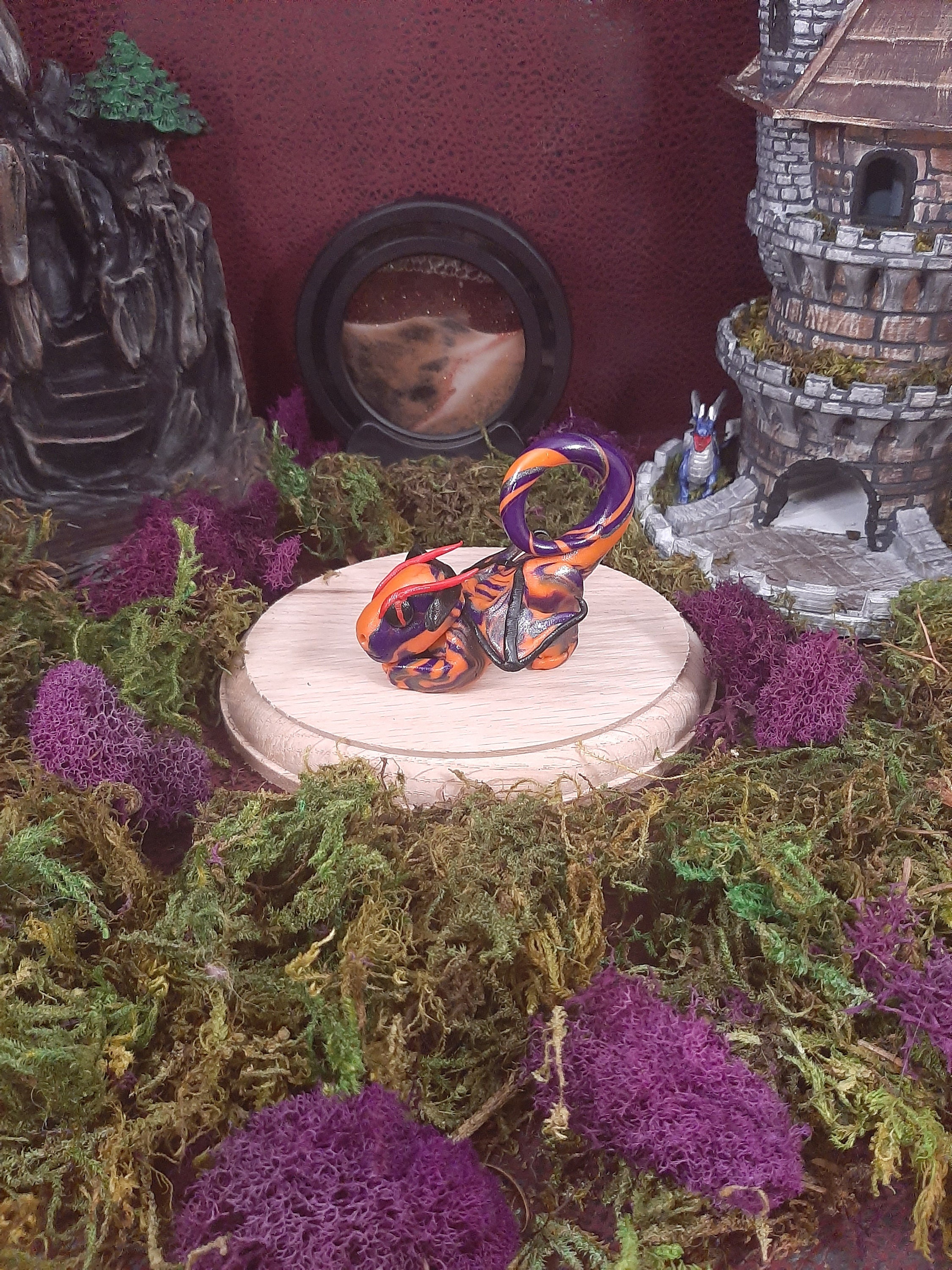 Polymer Clay Dragon, D&D, DND, Dice Guardian, Cute, Handmade, Nerdy ...