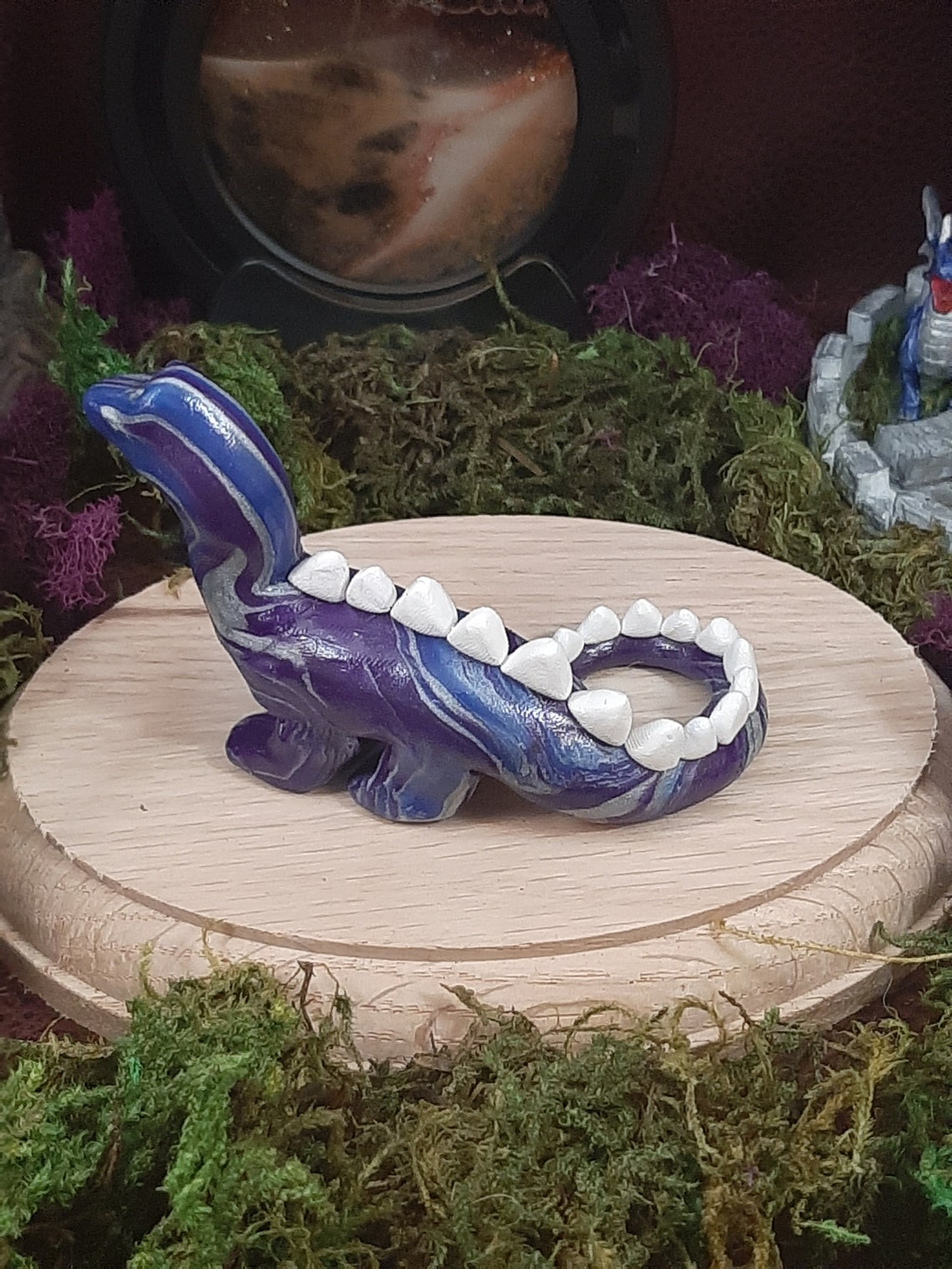 Polymer Clay Dino D&D DND Dice Guardian Cute Handmade | Etsy