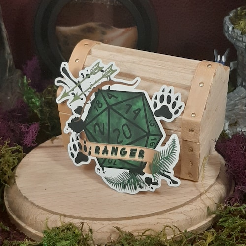 Dungeons & Dragons Vinyl Class Stickers Nerdy DND Ranger - Etsy