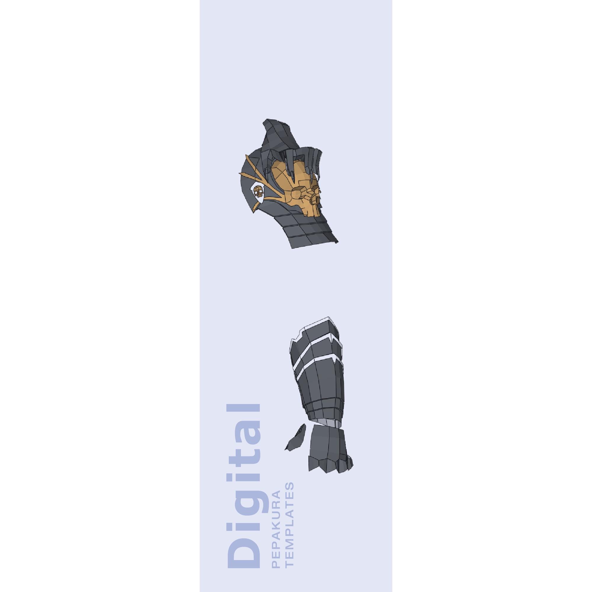 Ketheric Armor Inspired Armor Cosplay Pepakura Template - EVA Foam ...