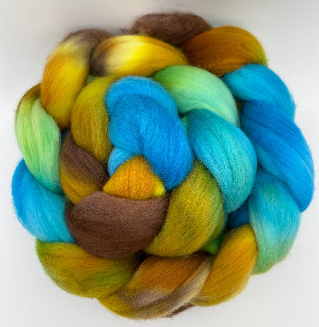 Hand Dyed Combed Top for Spinning, Yarn “zaddy” - Etsy