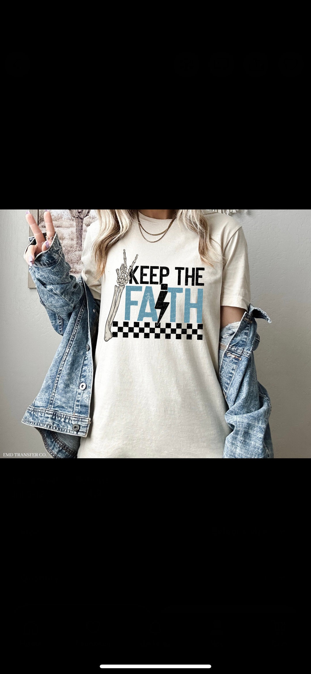 Keep the Faith Skeleton Tshirt - Etsy Canada