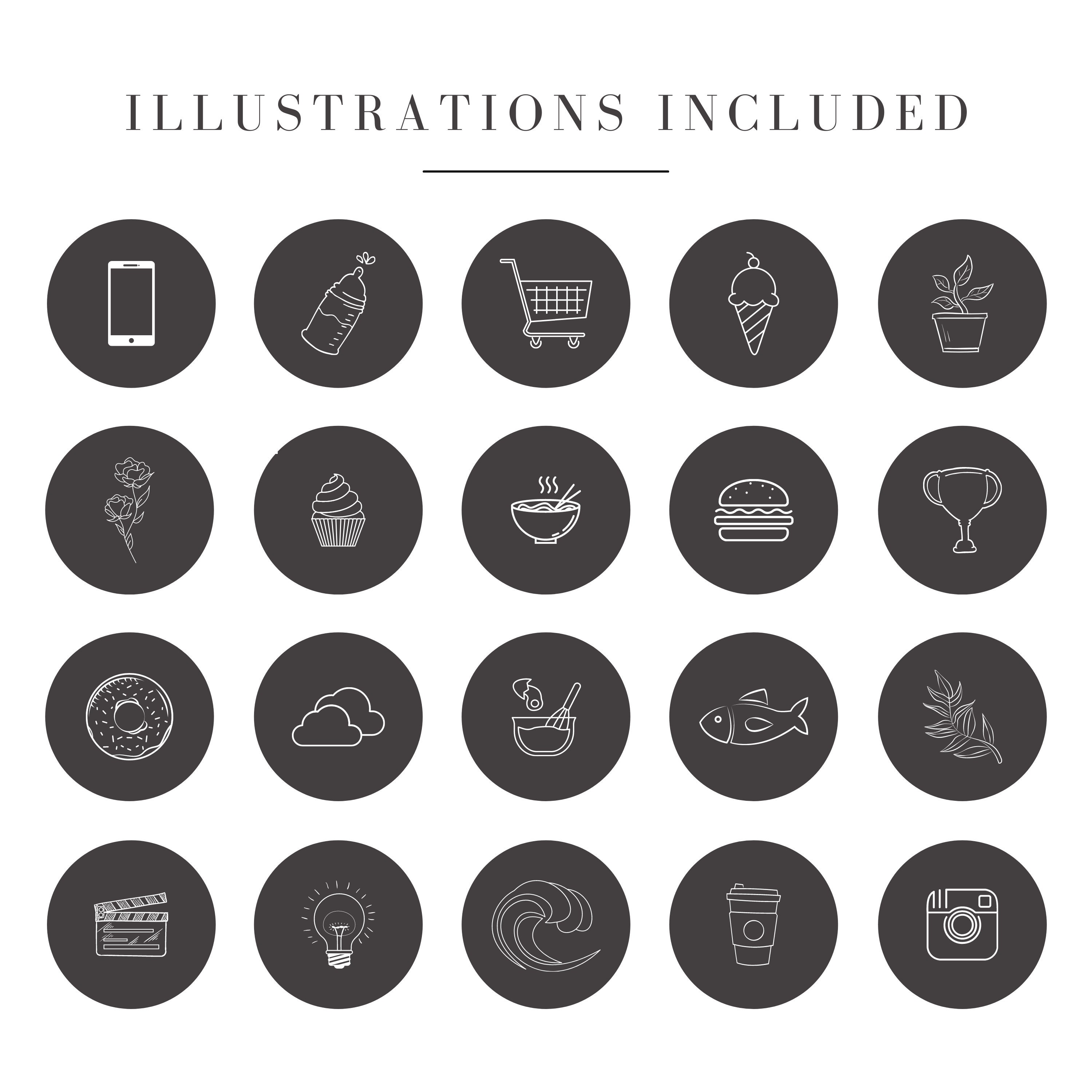 Lifestyle Instagram Highlight Icons - Earth Tones, Boho, Instagram ...