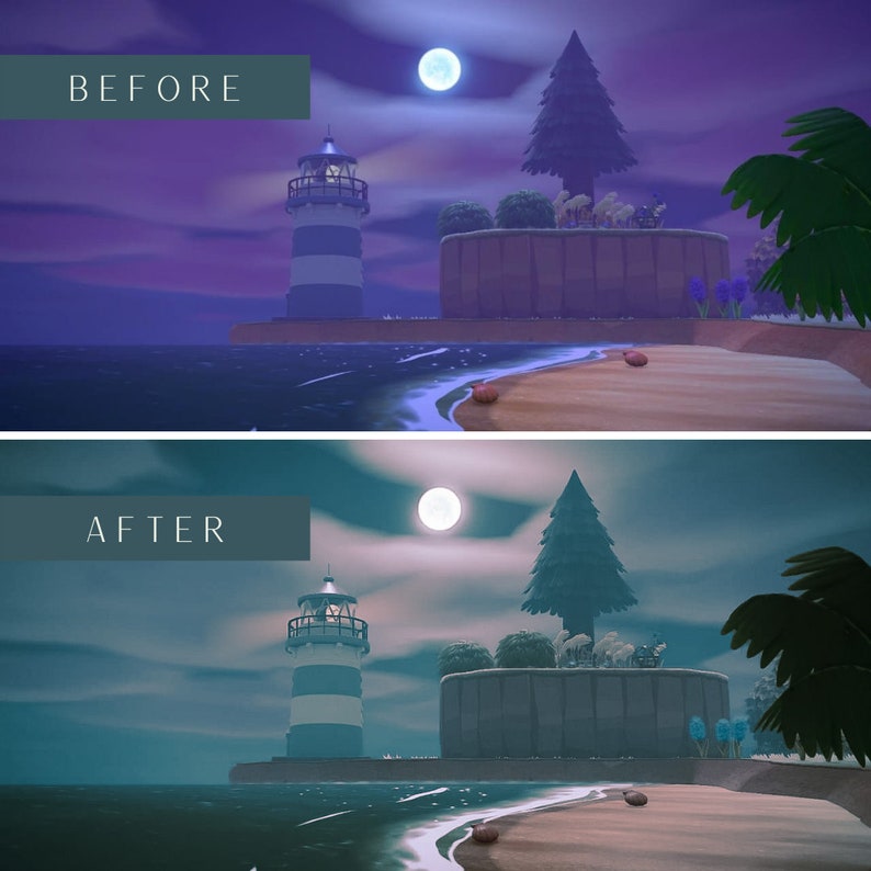 Haunted Preset (night) - Animal Crossing ACNH Preset for Lightroom ...