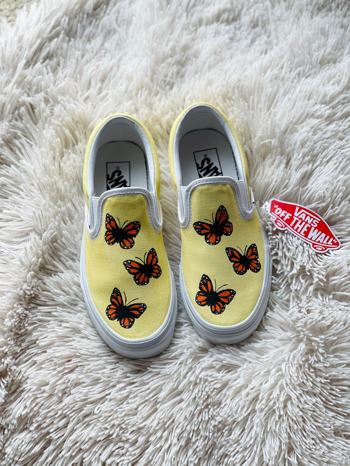 Monarch Butterfly Custom Shoe - Etsy UK