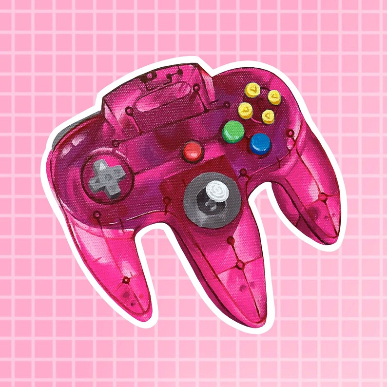 N64 Controller Sticker - Etsy