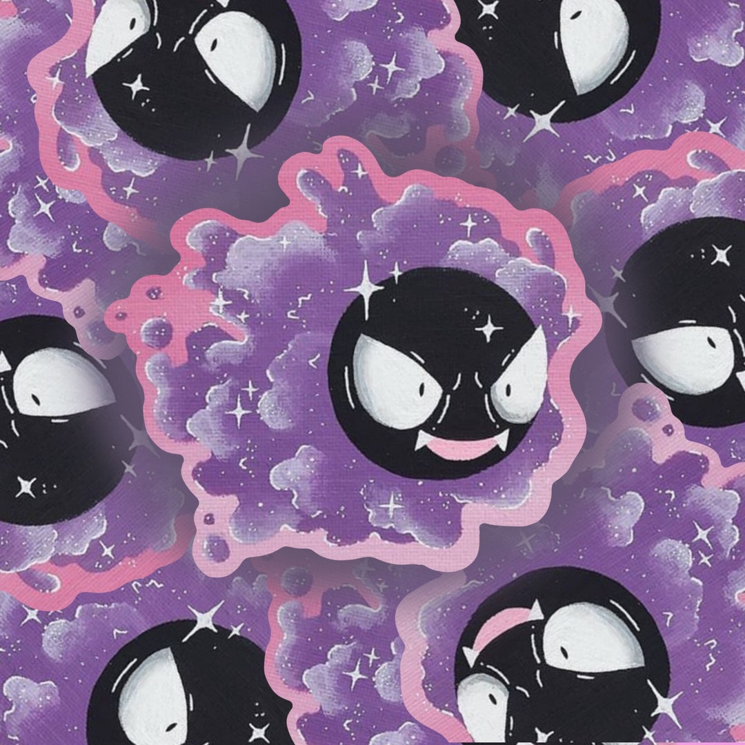 Kawaii Gastly Sticker - Etsy