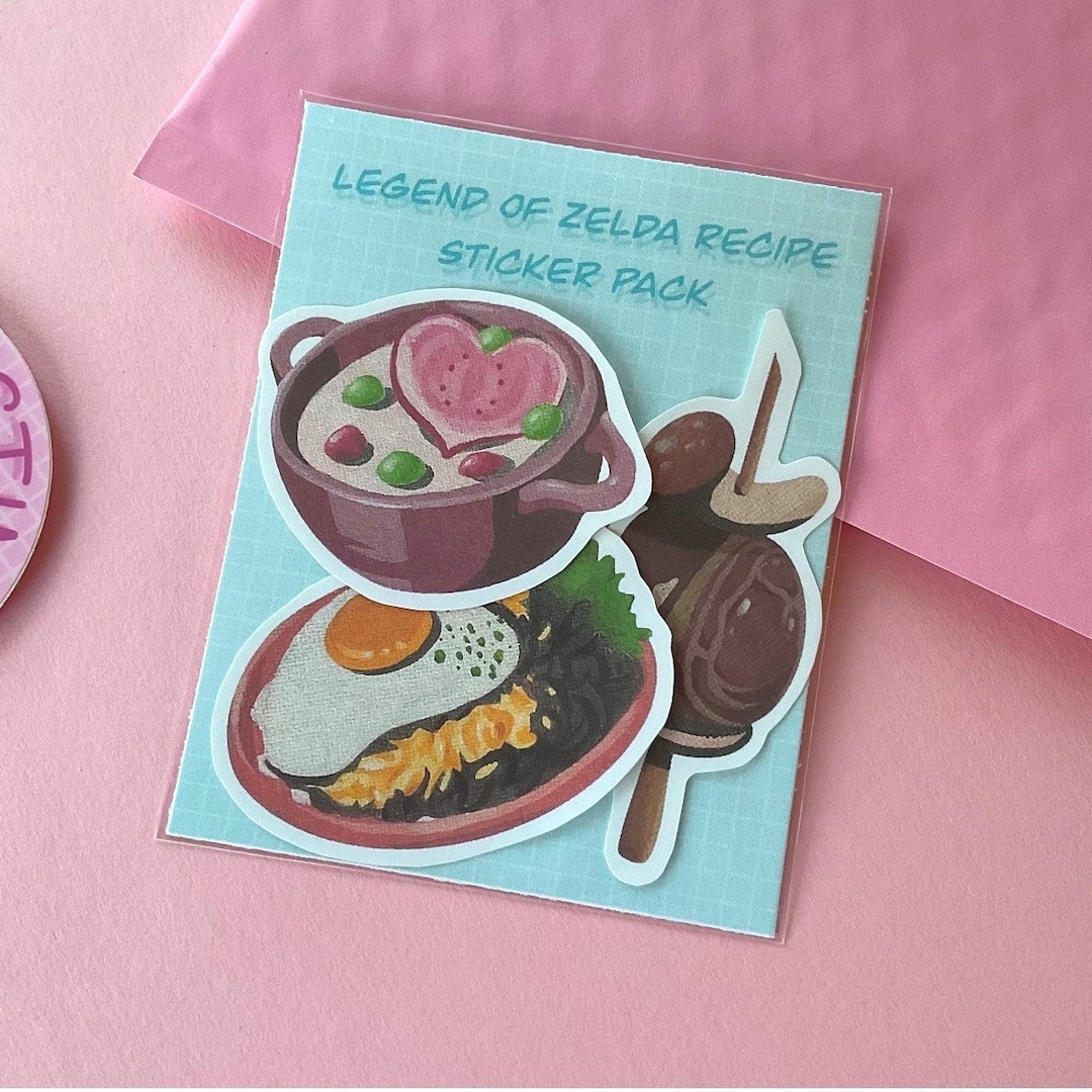 Breath of the Wild Recipe Sticker Pack - Etsy