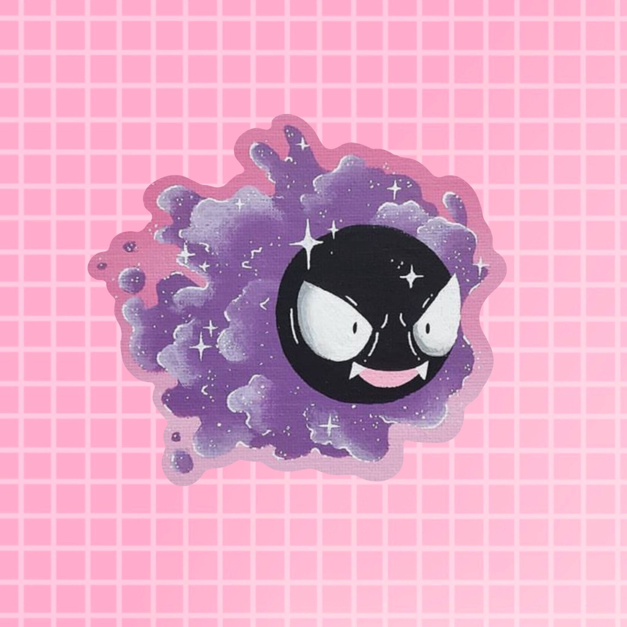 Kawaii Gastly Sticker - Etsy