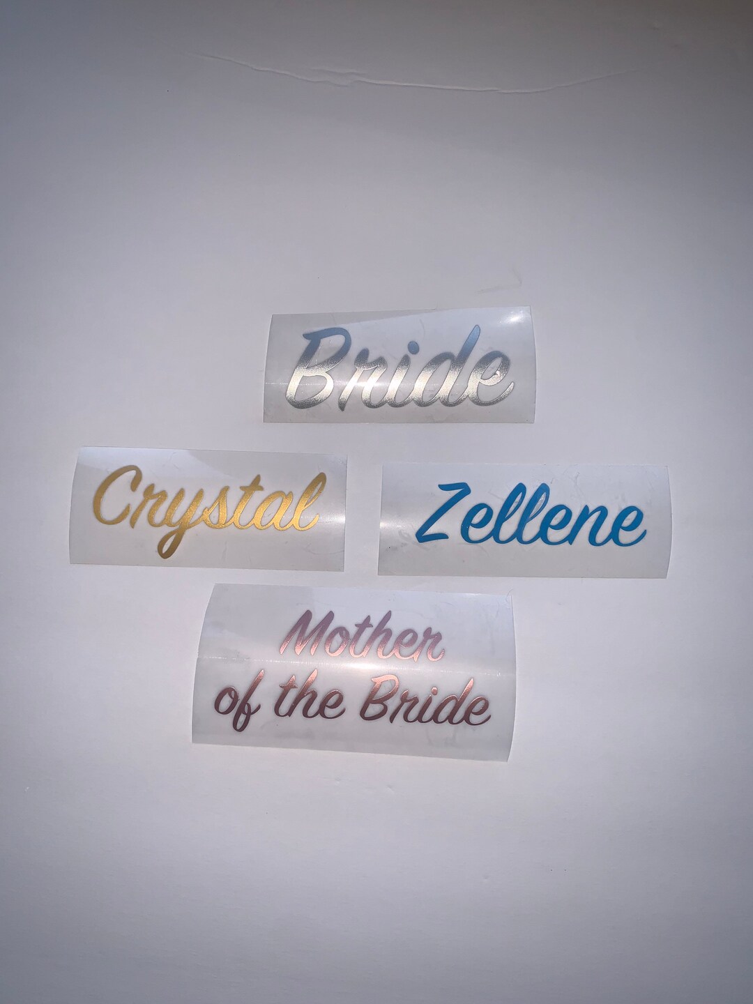 Custom Wedding Heat Transfer Vinyl, Custom Name Iron on Decal, Custom ...