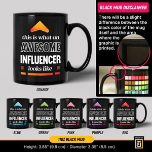 Social Media Influencer Mug, This is What an Awesome Influencer Looks ...
