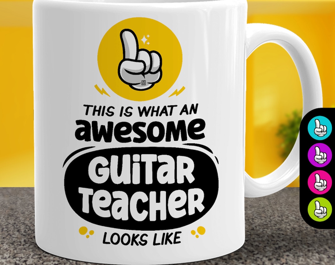Guitar Teacher Gift, This is What an Awesome Guitar Teacher Looks Like ...