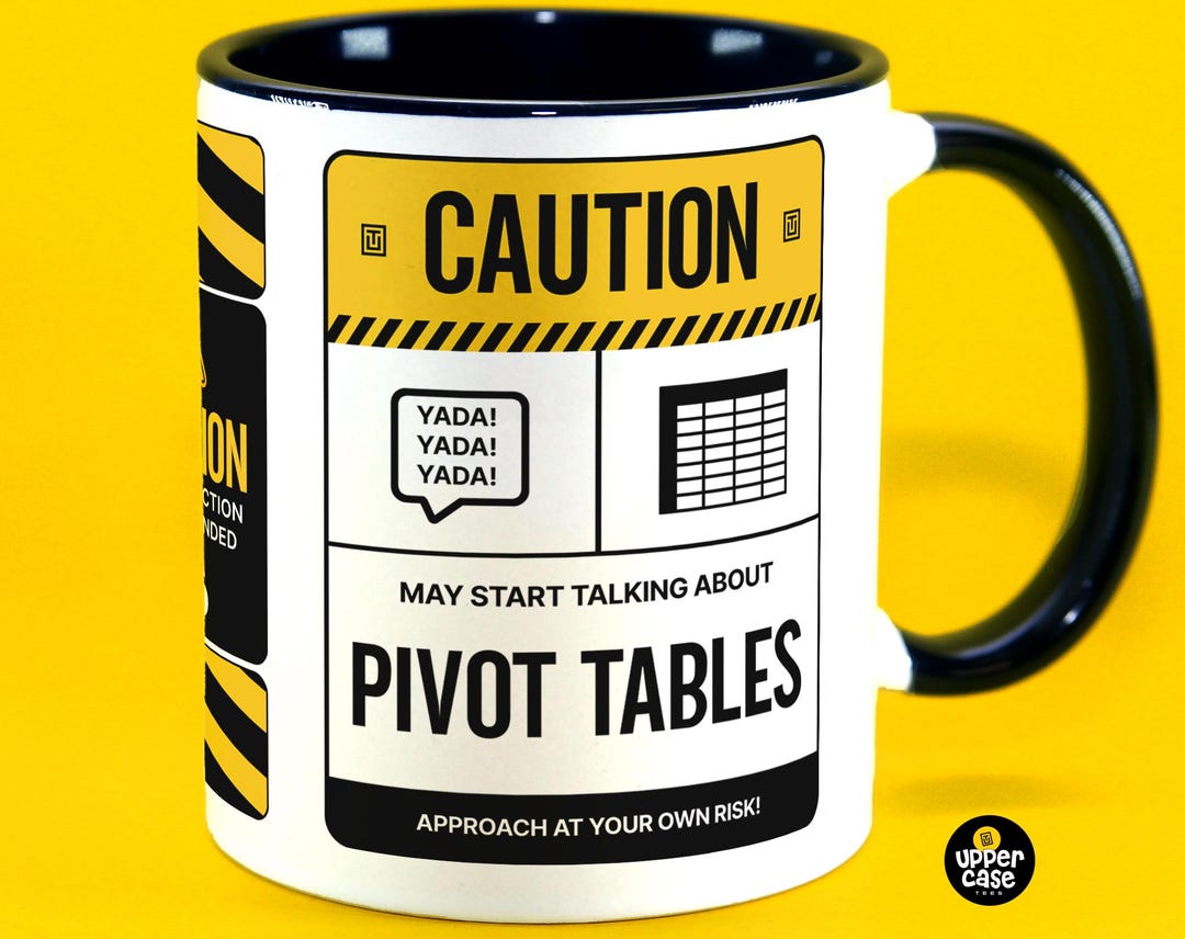 Funny Data Analyst Mug, Caution May Start Talking About Pivot Tables ...