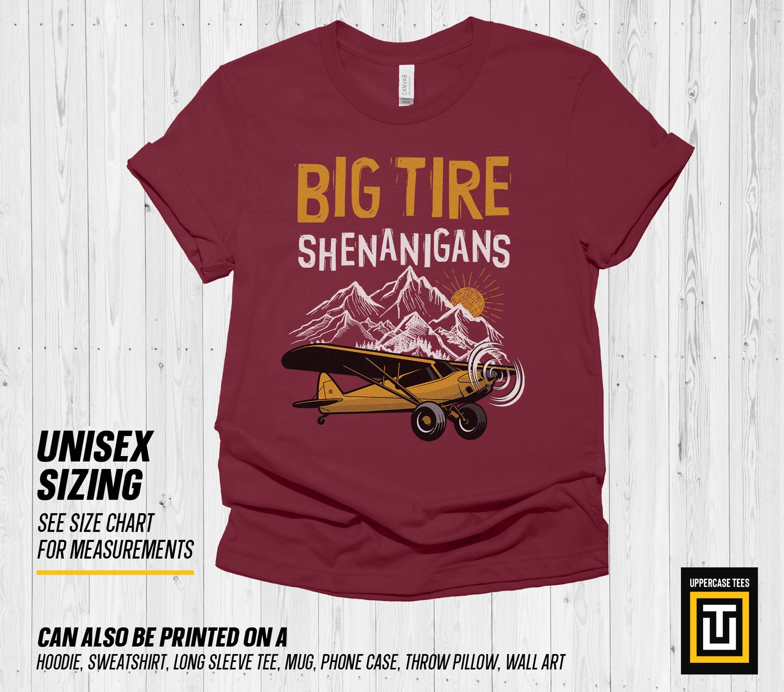 STOL Airplane Shirt, Backcountry Flying Tee, Gift for Pilot, Bush Plane ...