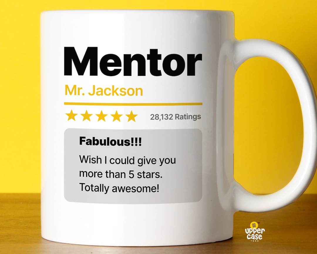 Mentor Review Mug, Custom Gift Mentor, Personalized Thank You Gift ...