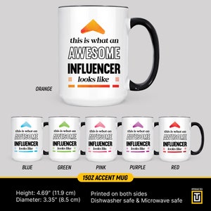 Social Media Influencer Mug, This is What an Awesome Influencer Looks ...
