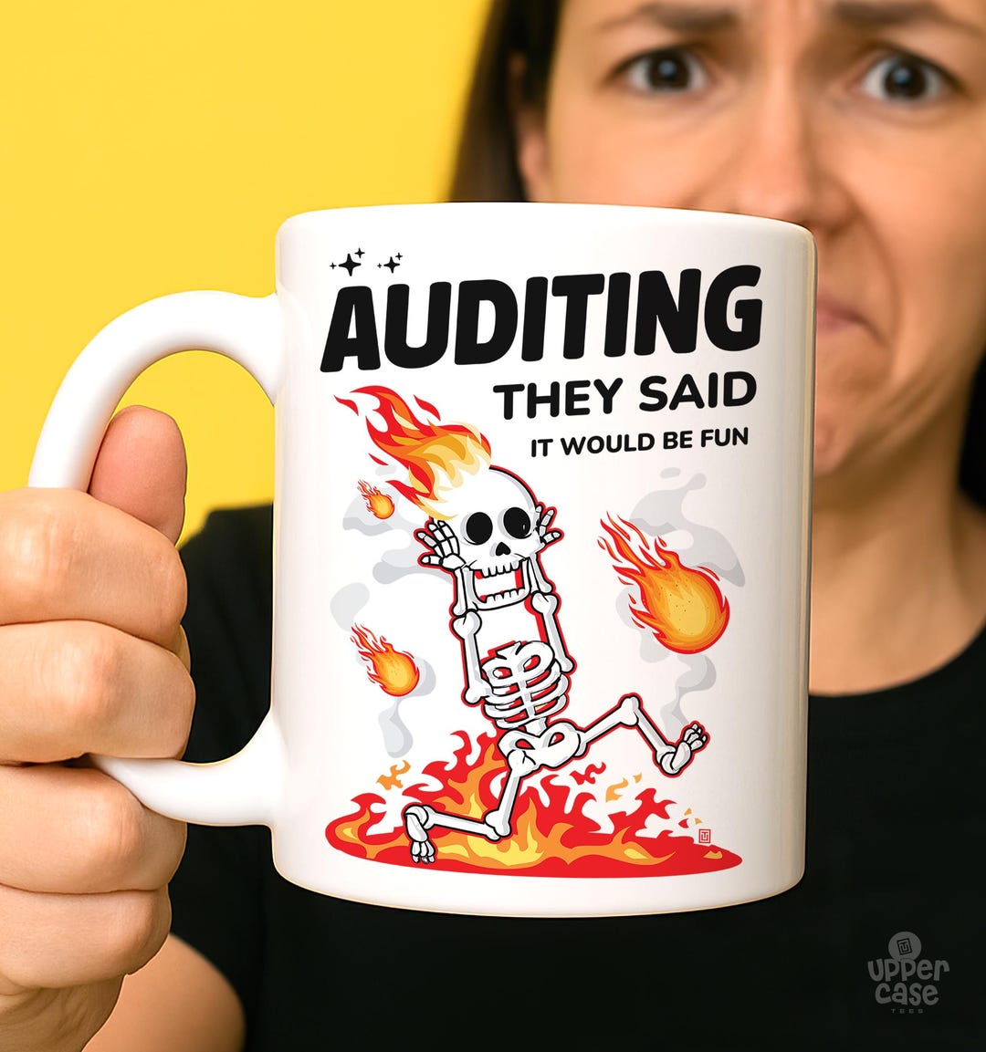 Funny Auditing Mug, Accountant Gift, Skeleton Coffee Cup - Etsy