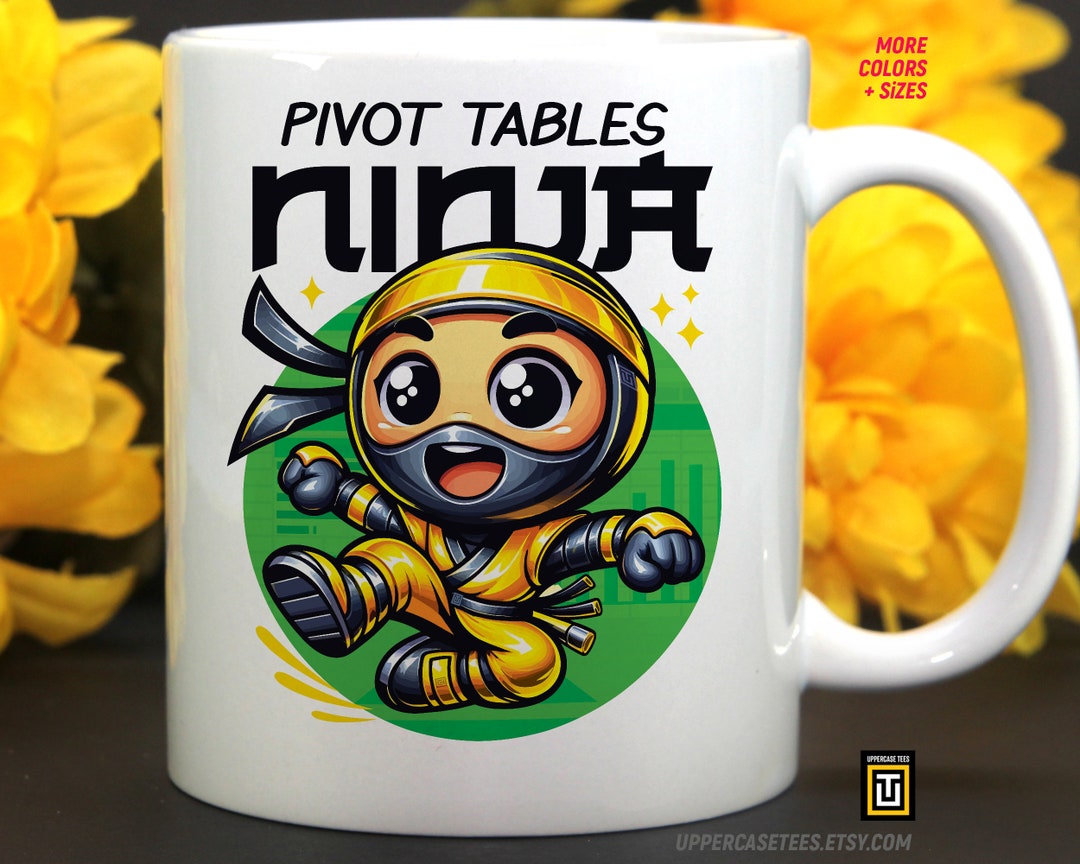 Funny Data Analyst Mug, Pivot Tables Ninja, Gift for Accountant Finance ...