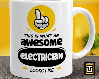 Electrician Gift, Electrician Cup, Cool Electrician Mug, Best ...