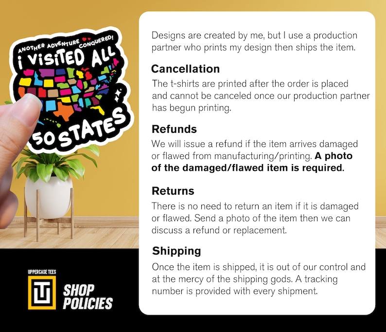 Visit All 50 States Sticker Sheet, 50 States Travel Challenge 2in 3in ...