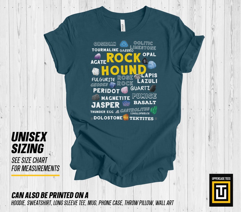 Rock Hound T-shirt – Geology Gift for Rock Collectors, Mineral Lovers ...