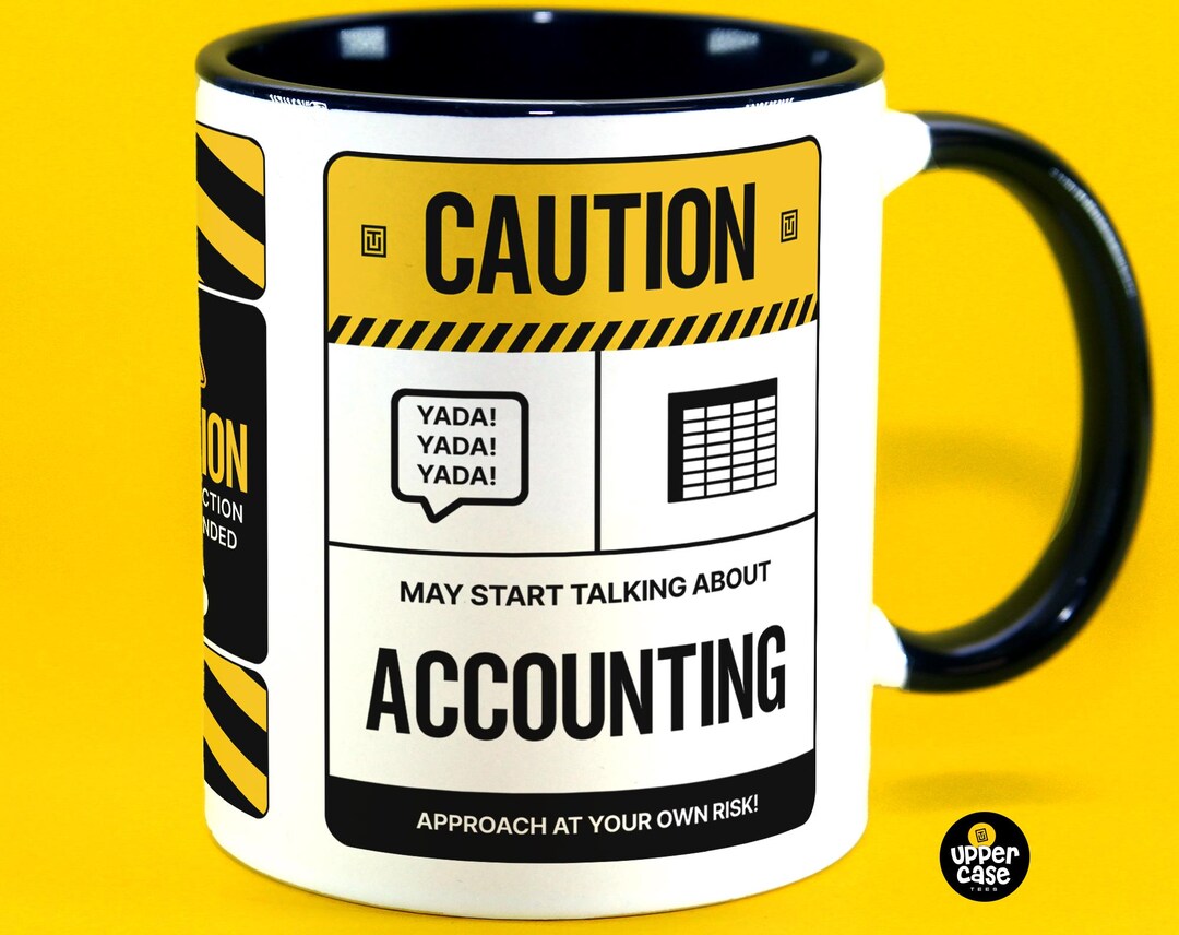 Caution May Start Talking About Accounting Mug - Funny CPA Gift With ...