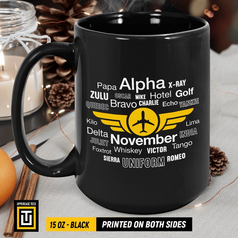 Aviation Phonetic Alphabet Mug Flight Training Gift Gift for - Etsy