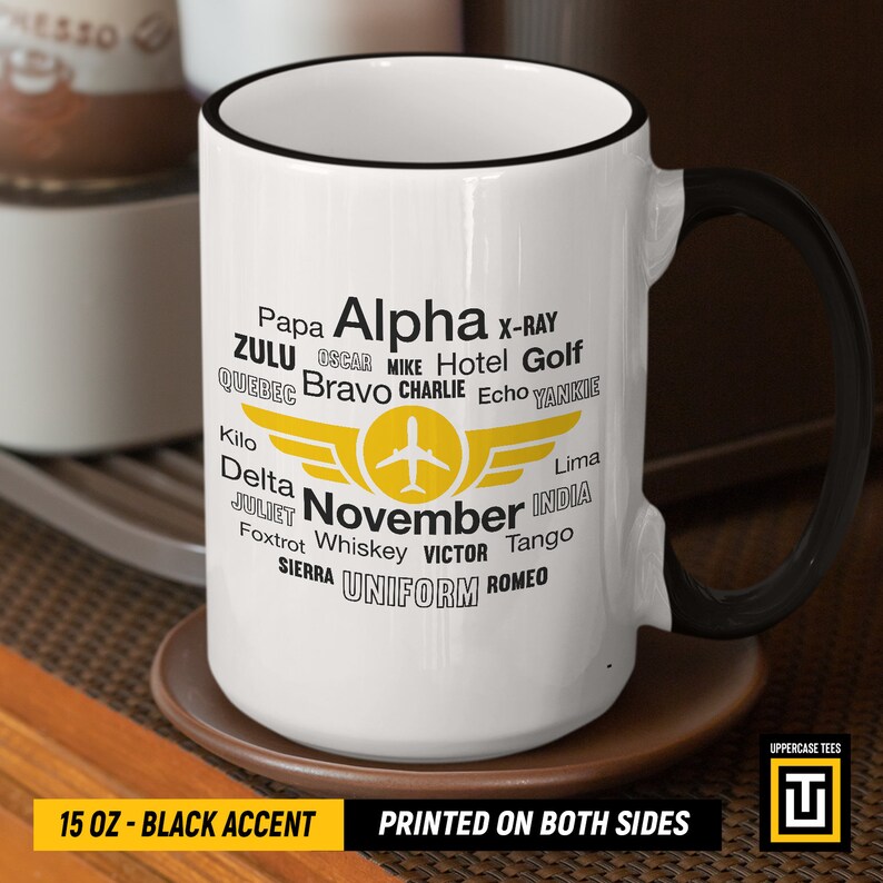 Aviation Phonetic Alphabet Mug Flight Training Gift Gift for - Etsy