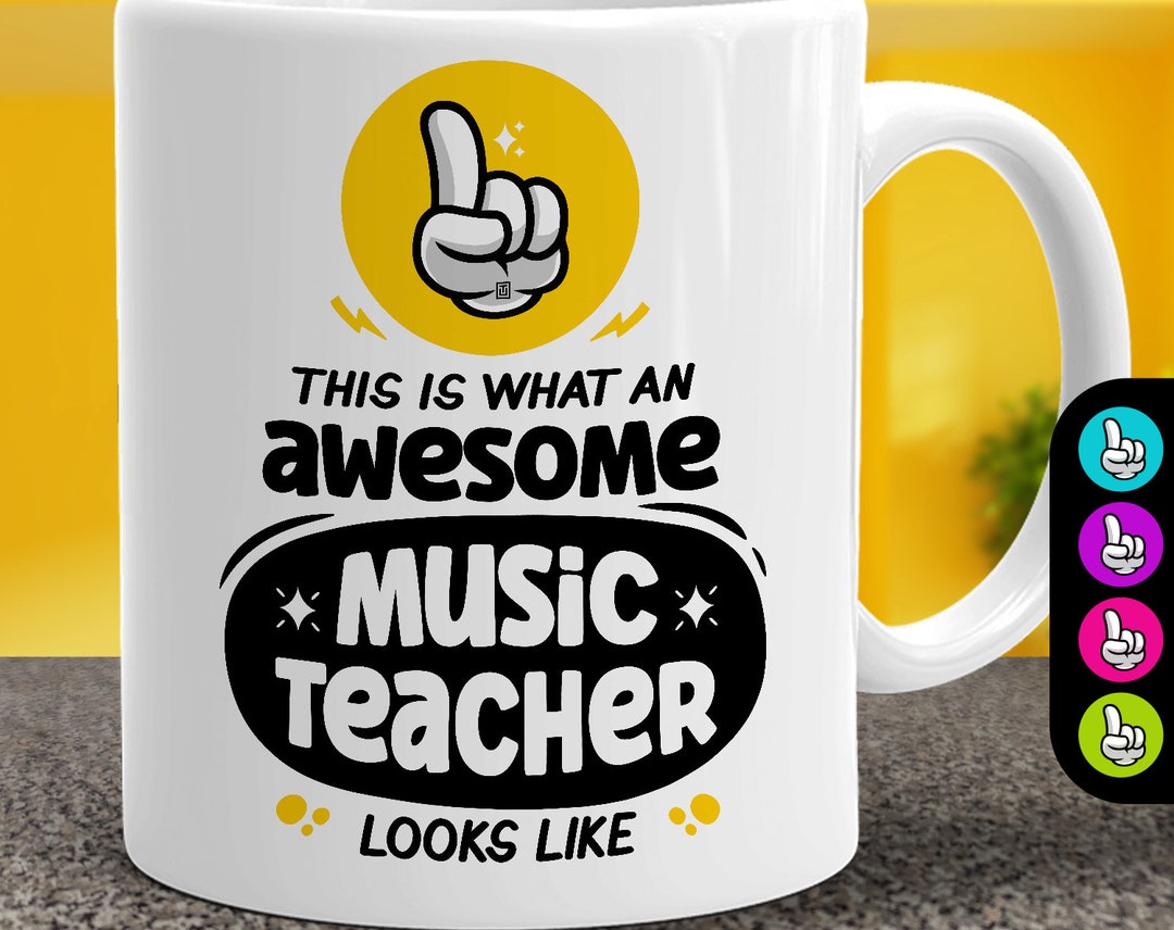 Music Teacher Gift, Music Teacher Appreciation Mug, Funny Quote Cup ...