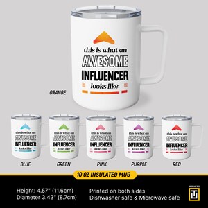 Social Media Influencer Mug, This is What an Awesome Influencer Looks ...