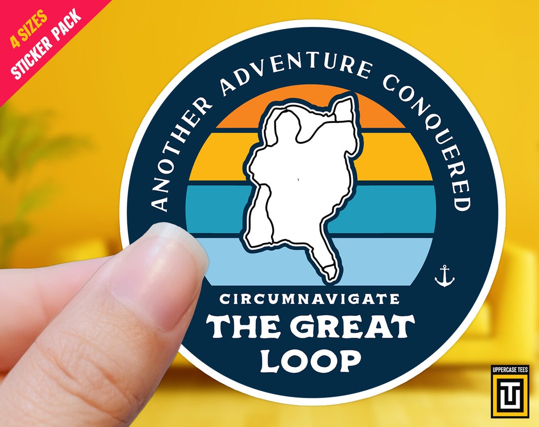 The Great Loop Sticker Sheet, Boating Bucket List, American Great Loop ...