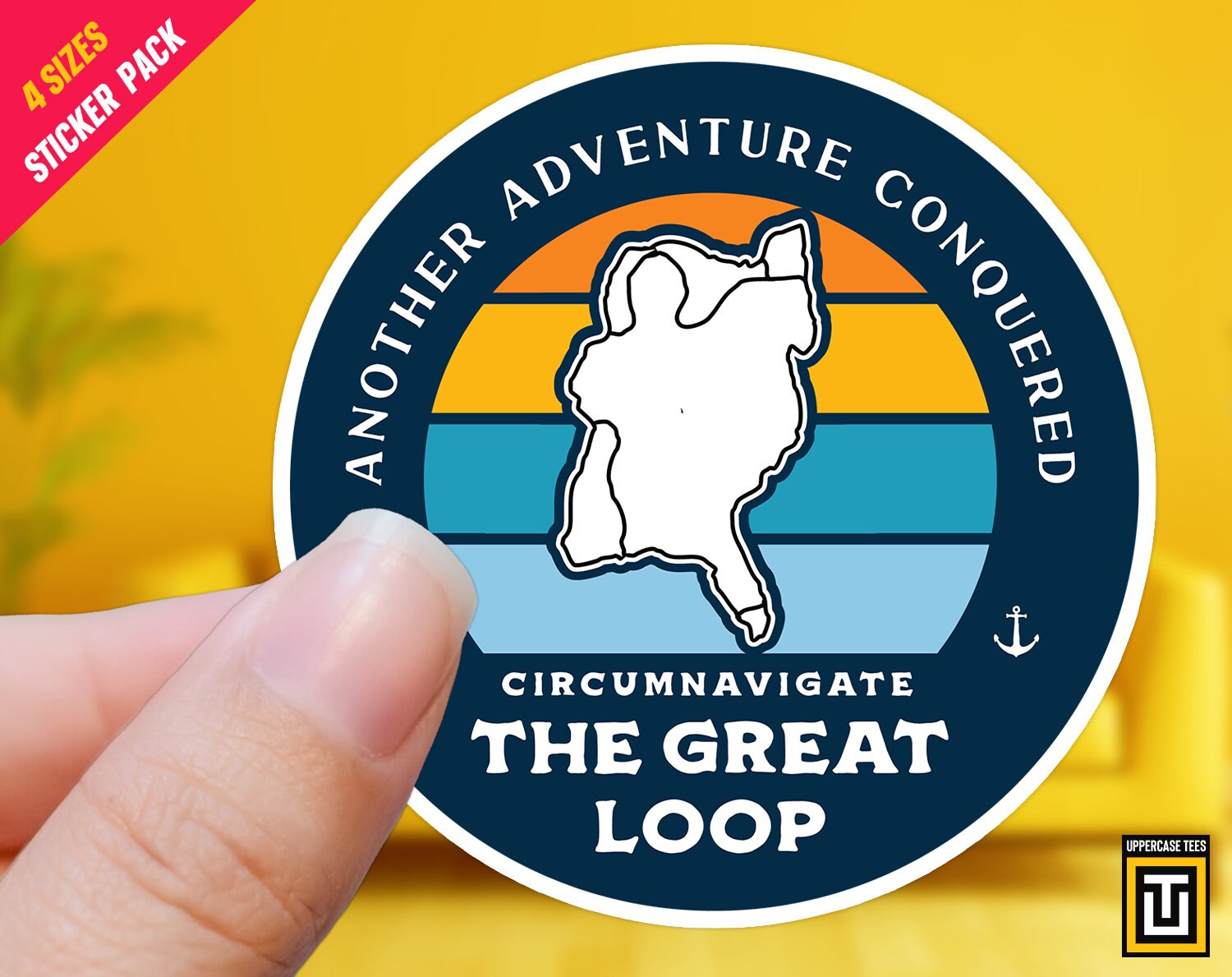 The Great Loop Sticker Sheet, Boating Bucket List, American Great Loop ...