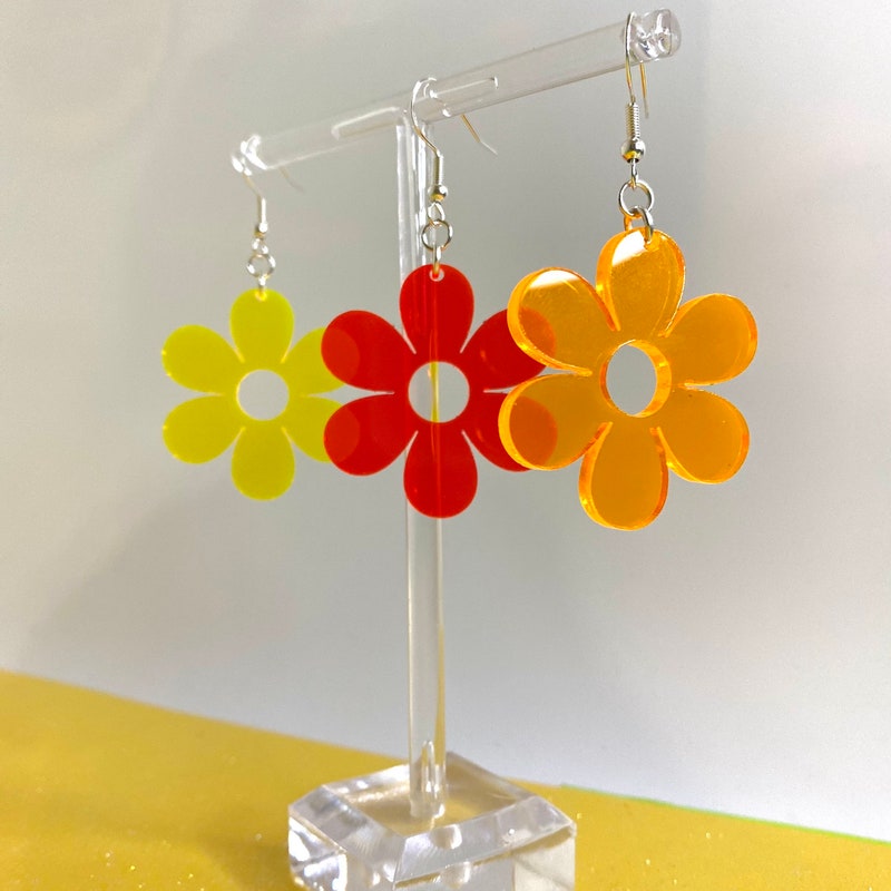Acrylic Earrings - Etsy