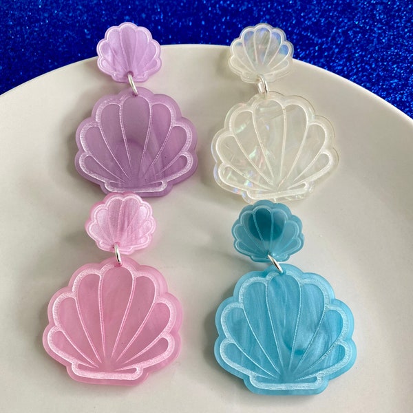 Seashell Earrings - Etsy