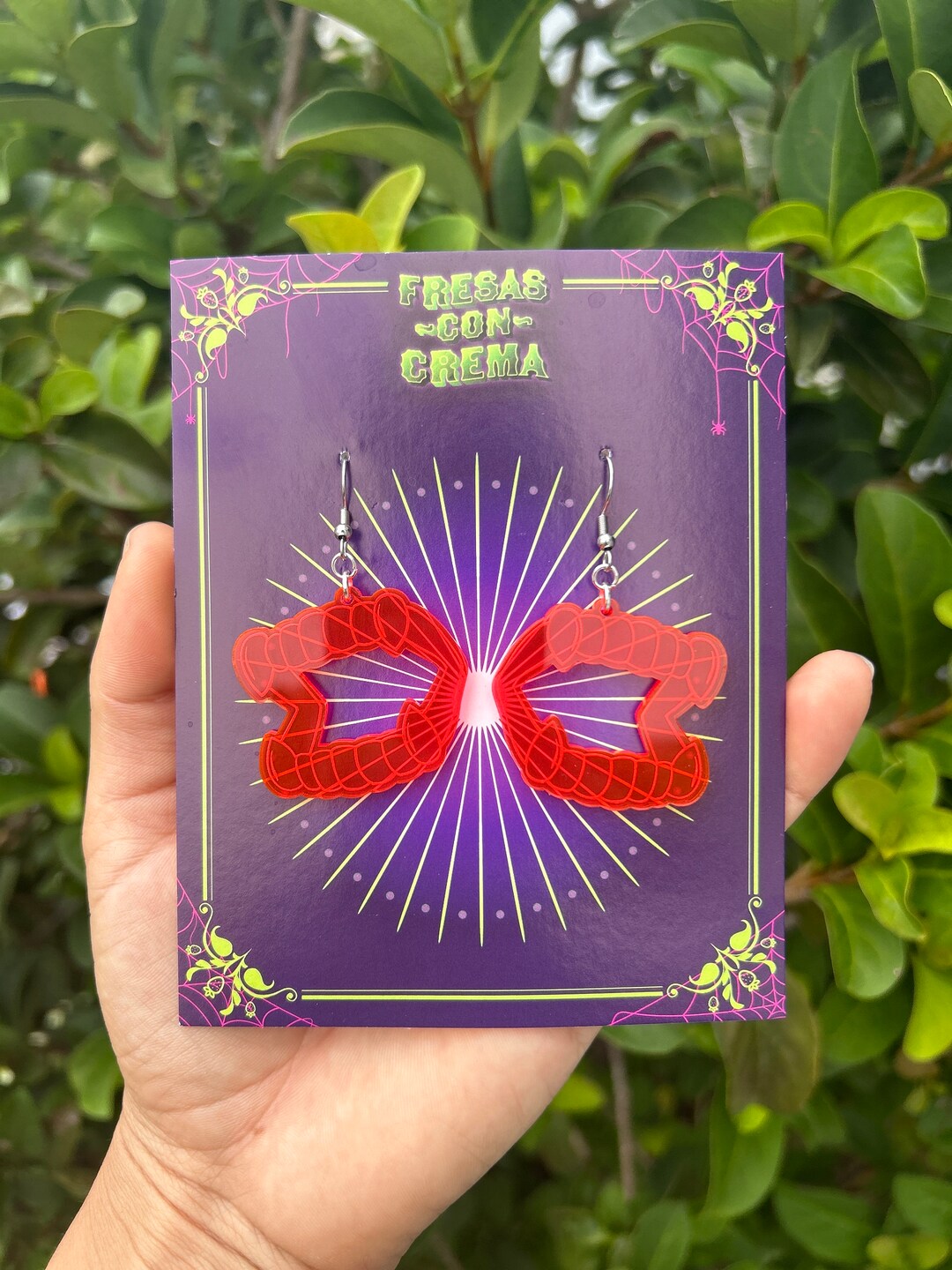 Neon Red Vampire Fangs - Etsy