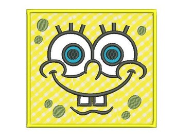 Spongebob Applique | Etsy