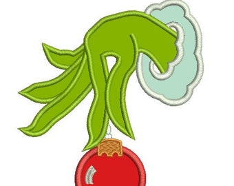 Grinch Applique | Etsy