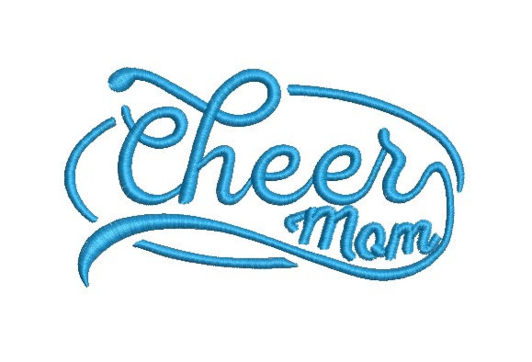 Cheer Mom Embroidery Design - Etsy