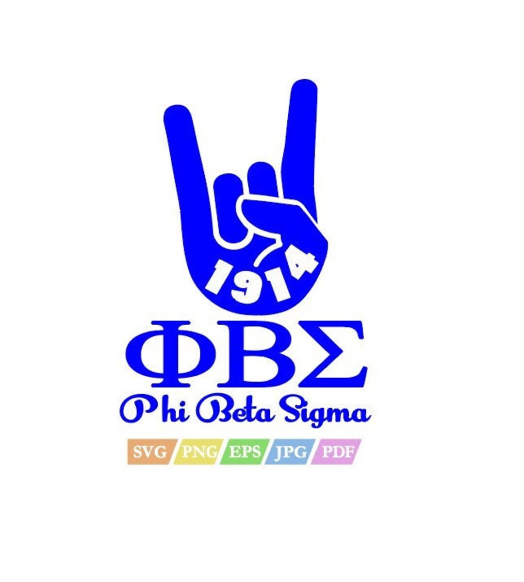 Phi Beta Sigma Hand Sign Svg Cricut Silhuette Pdfeps Etsy