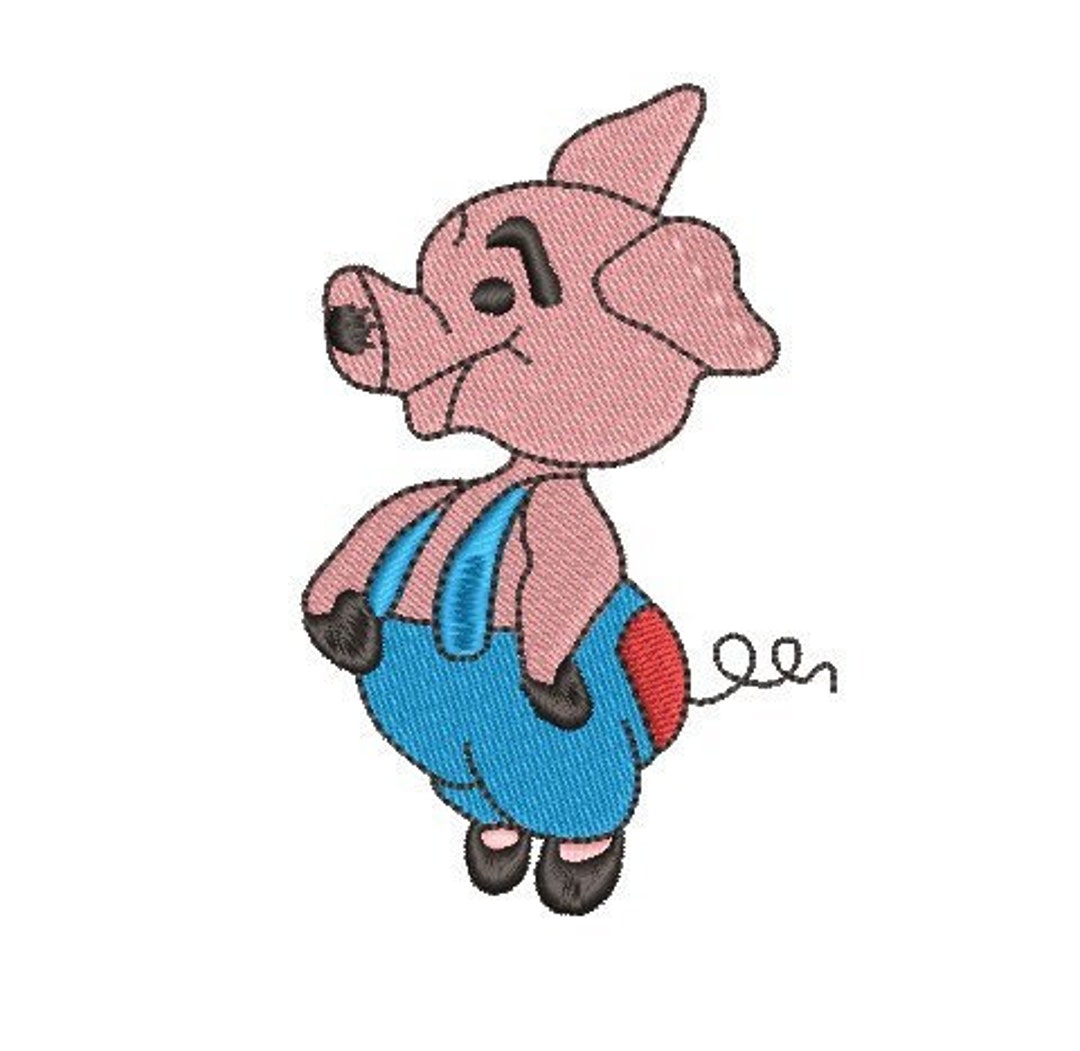 Country Piggy Machine Embroidery Design Files - Etsy