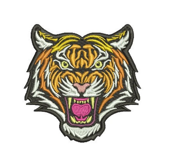 Tiger Machine Embroidery Design | Etsy